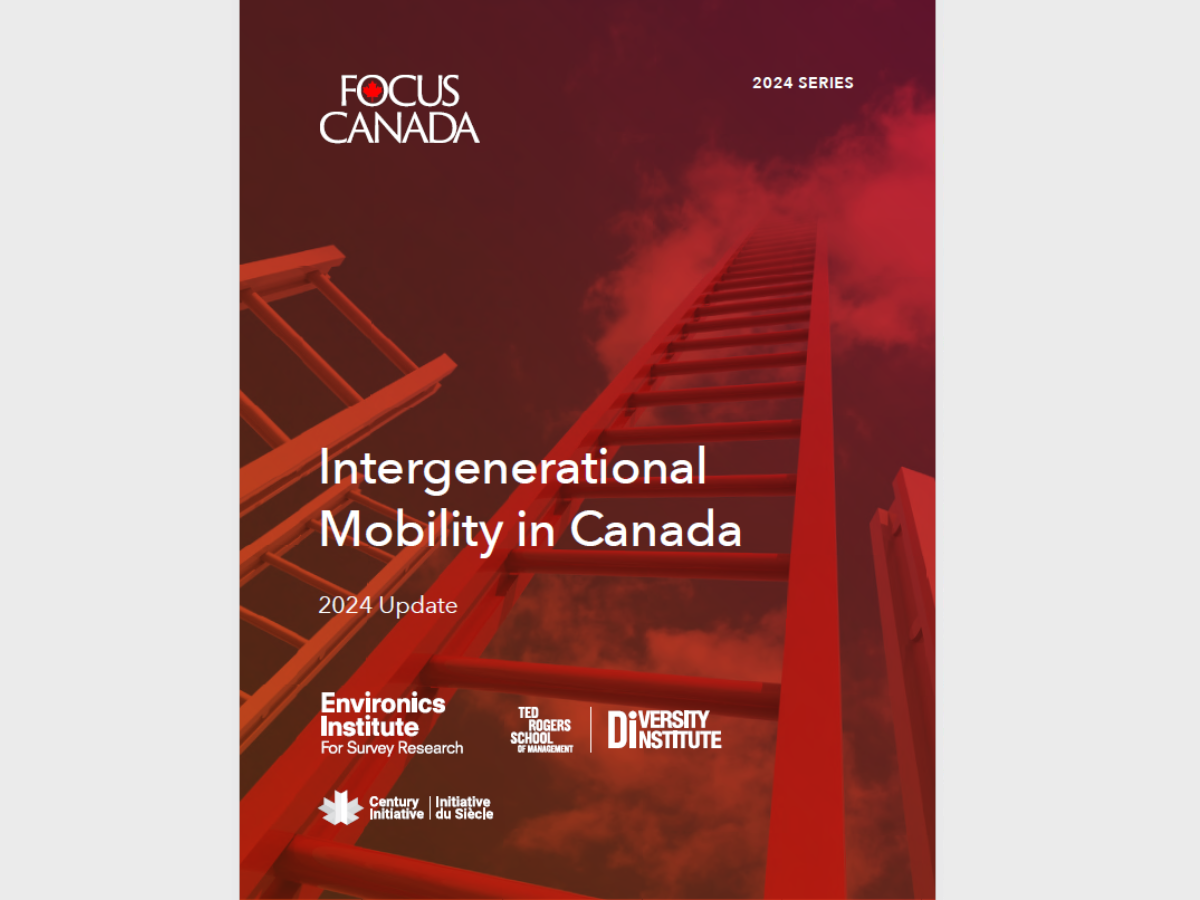 Intergenerational Mobility in Canada: 2024 Update - Diversity Institute - Toronto Metropolitan ...